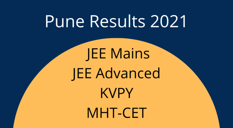 Pune 2021 Results JEE Mains JEE Advanced KVPY MHT CET Pune Jago 